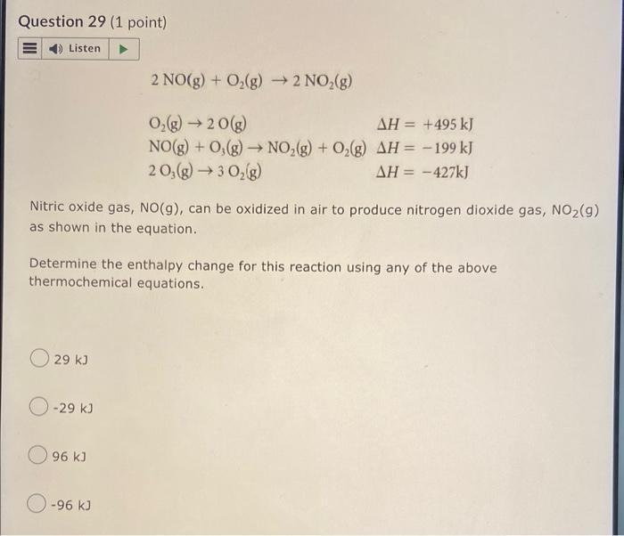 Solved the reaction between nitrogen gas in oxygen gas to | Chegg.com