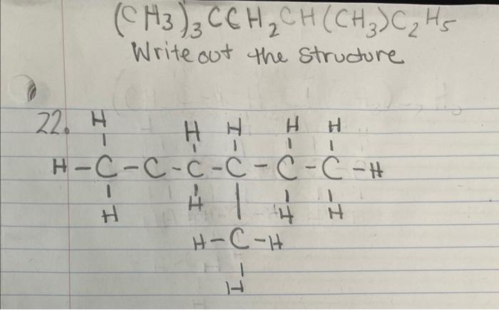 Solved Write out the entire structure for (CH3)3 | Chegg.com