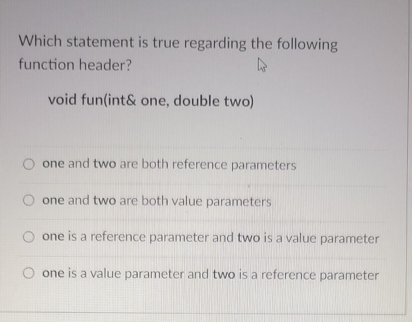 Solved Which statement is true regarding the following | Chegg.com