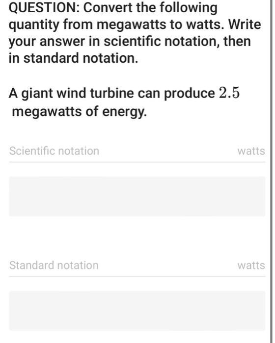 Solved QUESTION: Convert the following quantity from | Chegg.com