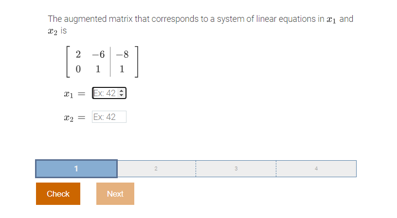 Solved The augmented matrix that corresponds to a system of | Chegg.com