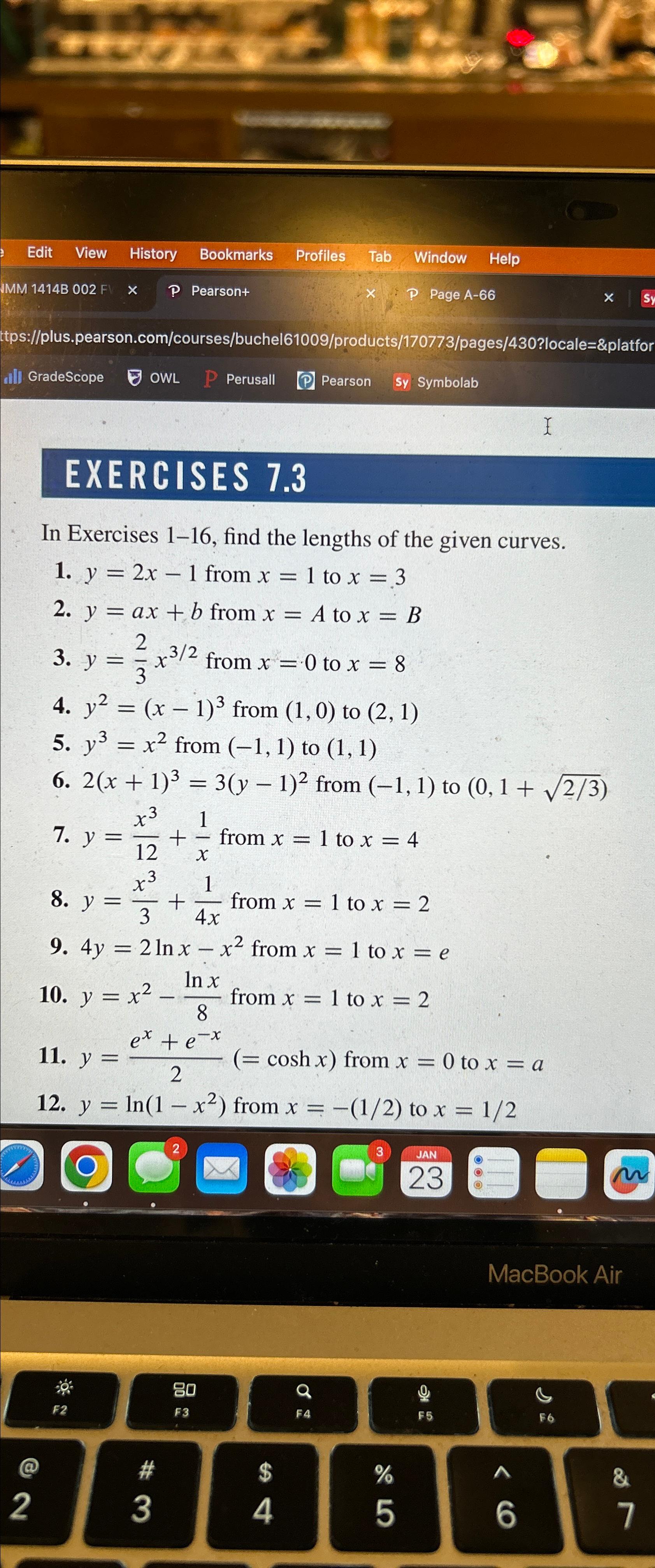 Solved EXERCISES 7.3In Exercises 1-16, ﻿find the lengths of | Chegg.com