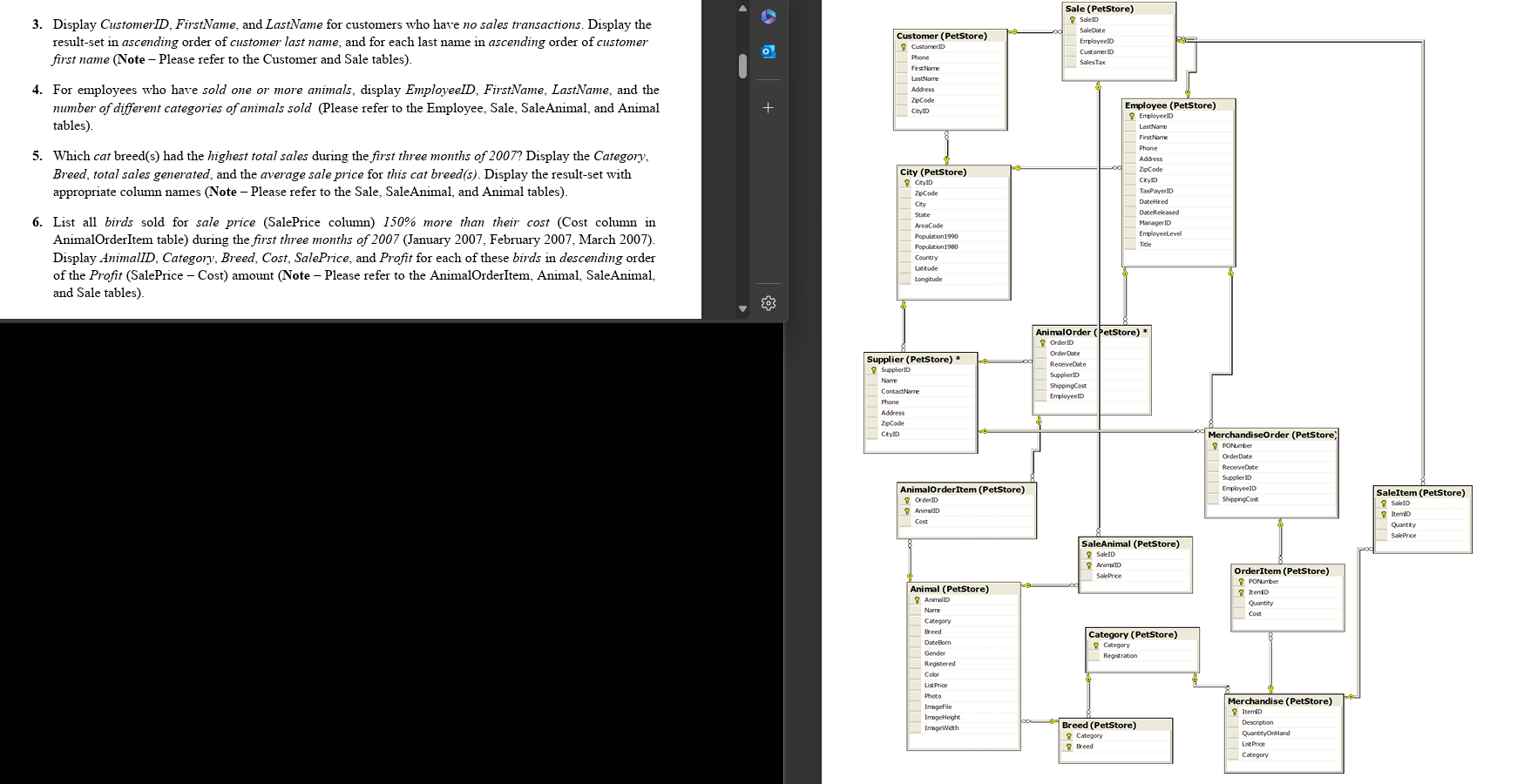Solved Display CustomerID, FirstName, and LastName for | Chegg.com