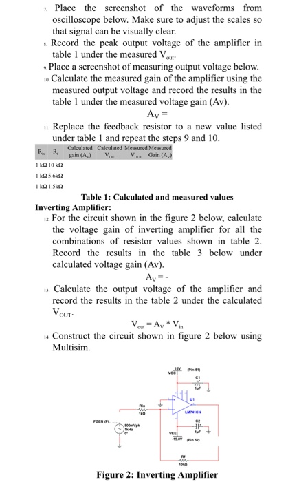 Solved Lab 6: Linear Op-Amp circuits Objectives: After | Chegg.com