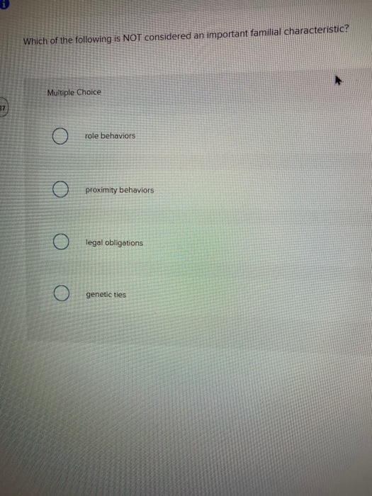 Solved Which of the following is NOT considered an important | Chegg.com