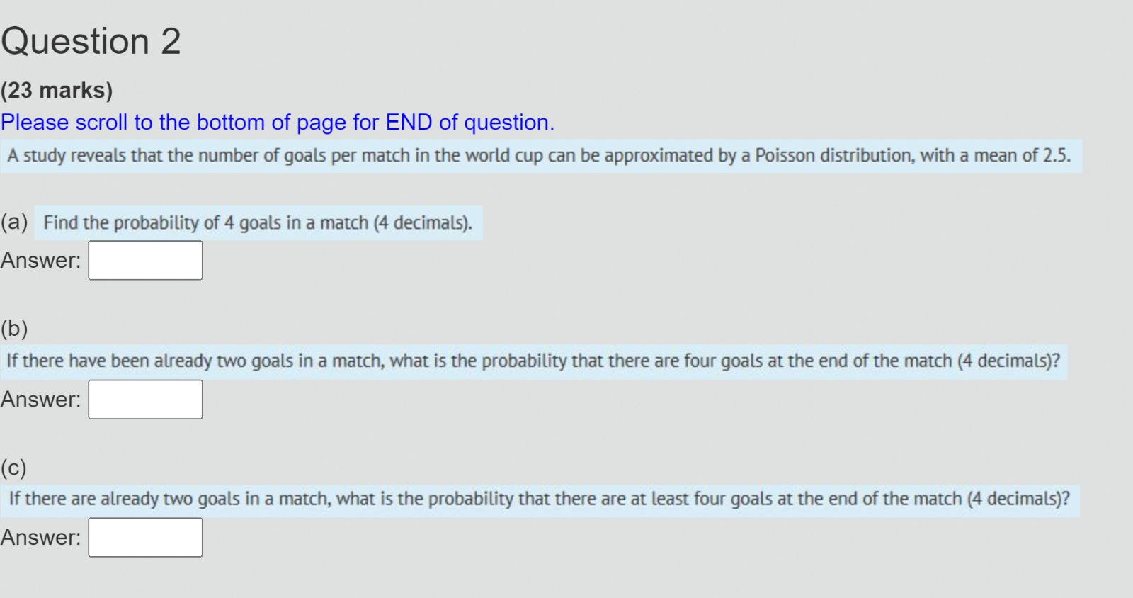 Solved Question 2(23 ﻿marks)Please scroll to the bottom of | Chegg.com
