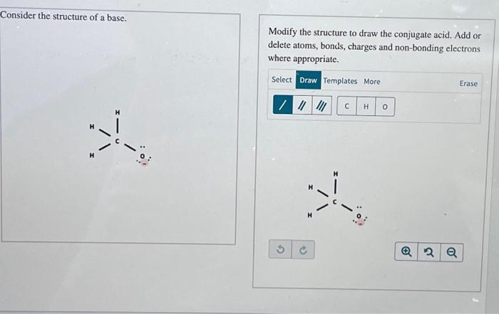 Solved Consider the structure of a base. Modify the | Chegg.com