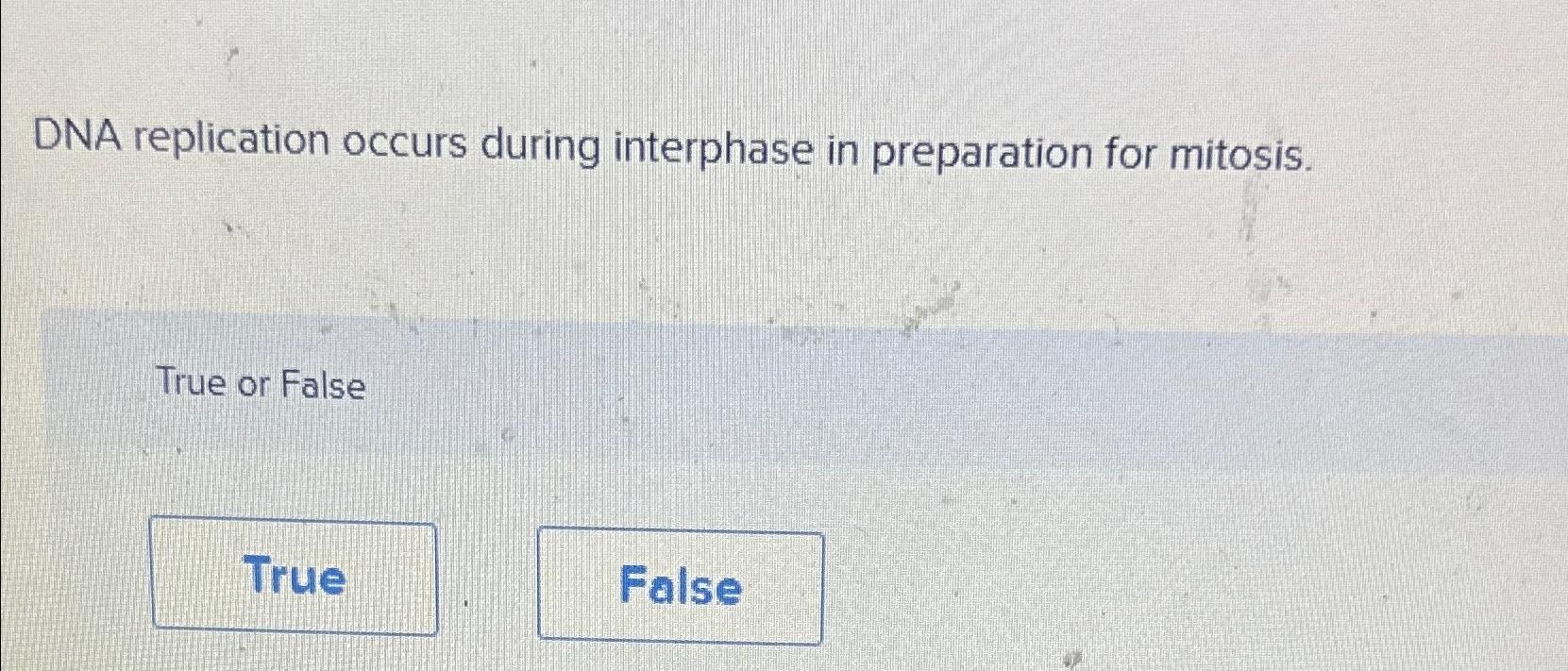 Solved DNA replication occurs during interphase in | Chegg.com