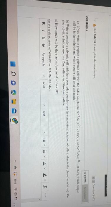 Solved Click Submit to complete this assessment Question 2 | Chegg.com