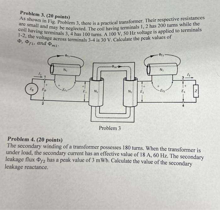 Problem 3. (20 points) As shown in Fig. Problem 3, | Chegg.com