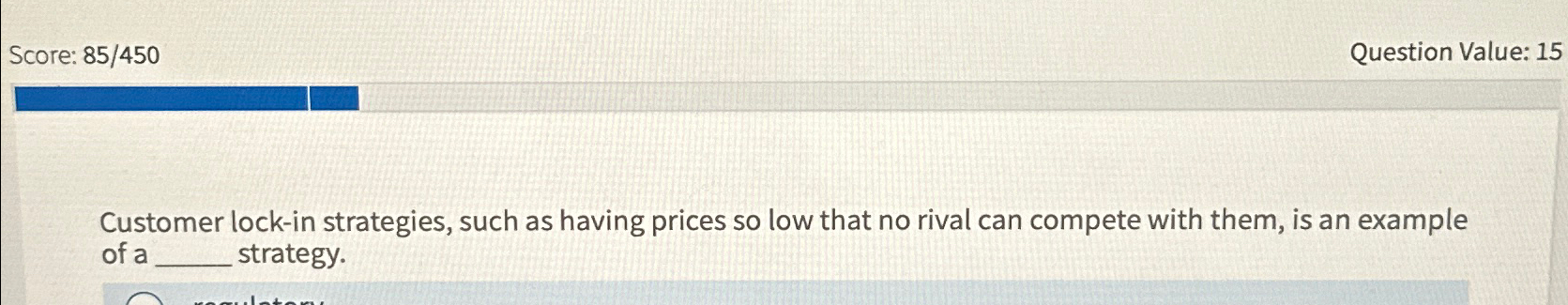 Solved Customer Lockin strategies, such as having prices so | Chegg.com