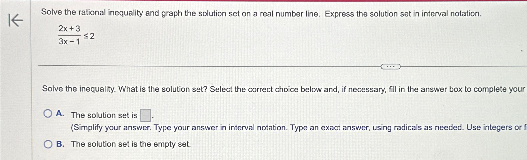 Solved Solve the rational inequality and graph the solution | Chegg.com
