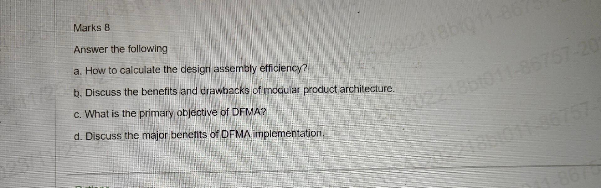 Solved Answer the following a. How to calculate the design | Chegg.com