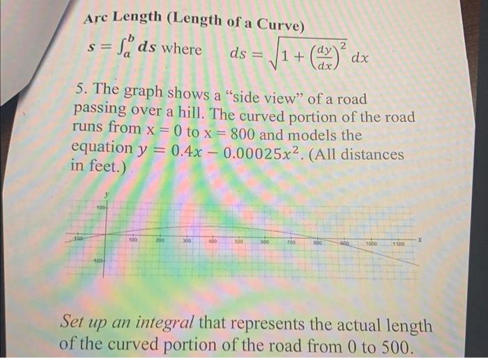 Solved Arc Length (Length of a Curve) s=∫abds where | Chegg.com