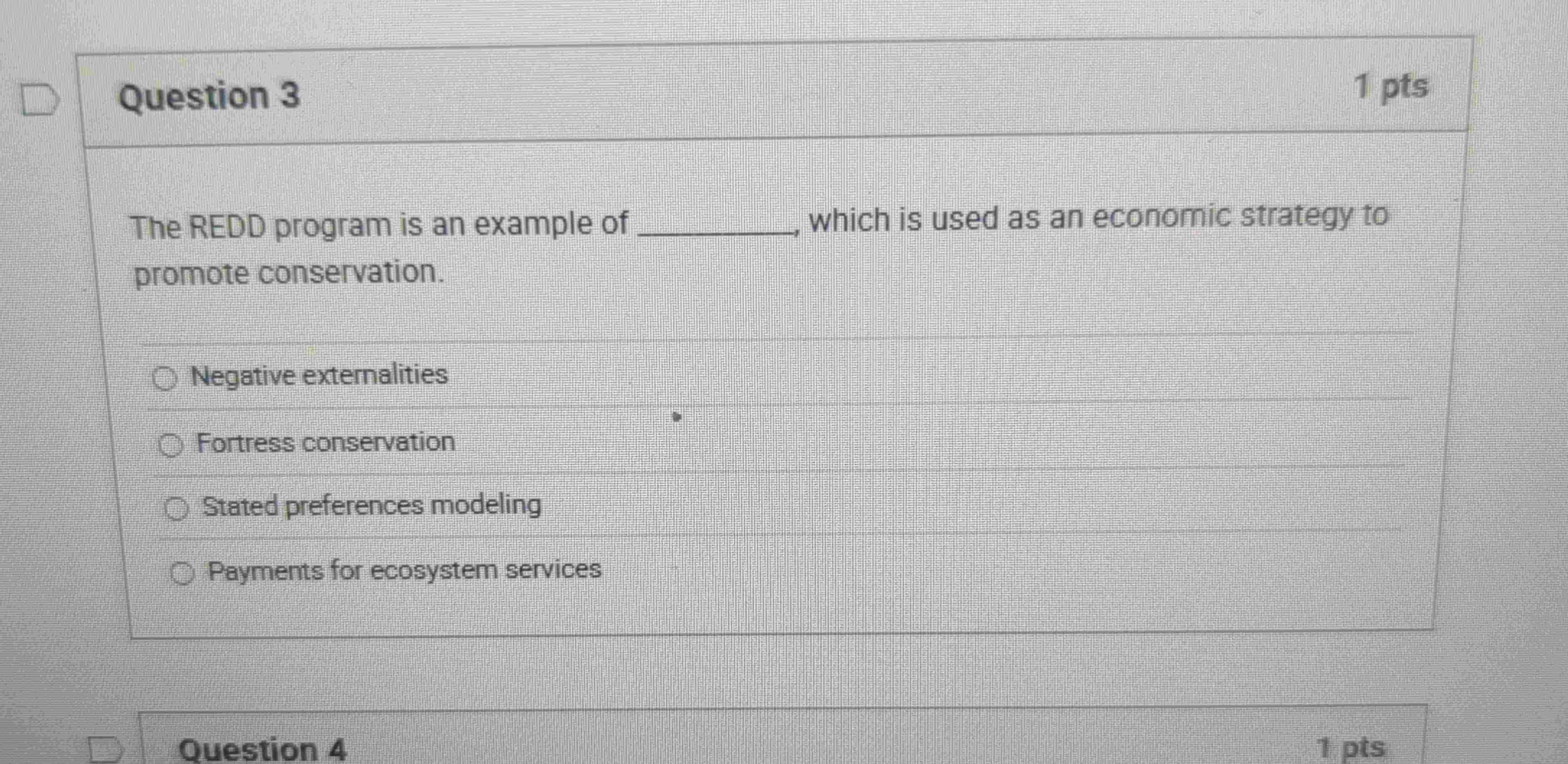 Solved Question 3The REDD program is an example of which is | Chegg.com