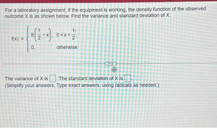 Solved For a laboratory assignment, if the equipment is | Chegg.com