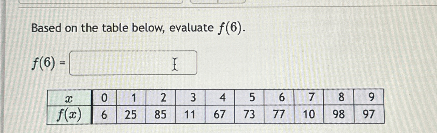 Solved Based on the table below, evaluate | Chegg.com