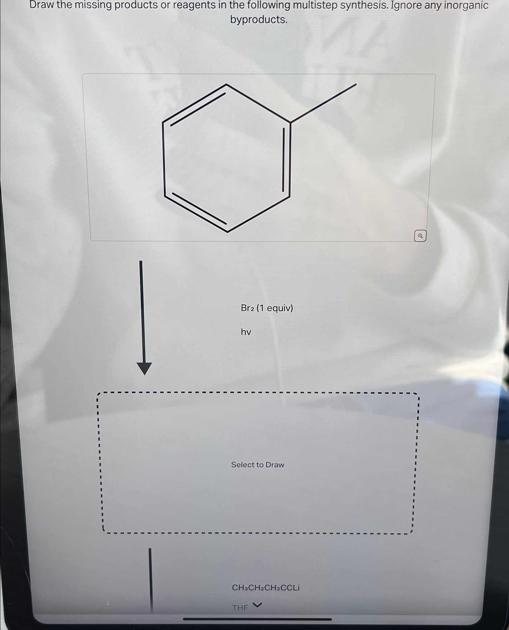 Solved Draw the missing products or reagents in the | Chegg.com