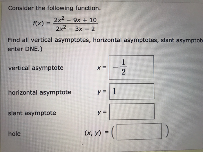 Solved Consider the following function. f(x) = 2x2 - 9x + 10 | Chegg.com