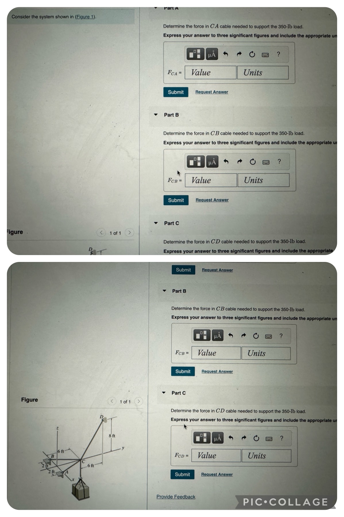 Solved Consider the system shown in (Figure 1).FCA=Request | Chegg.com