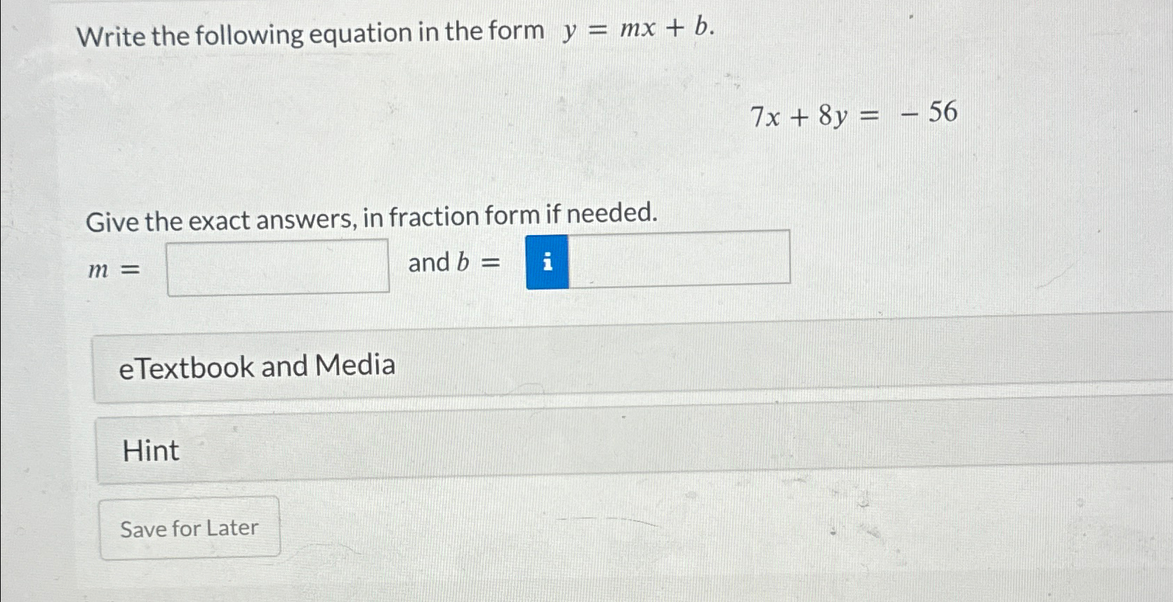Solved Write the following equation in the form | Chegg.com