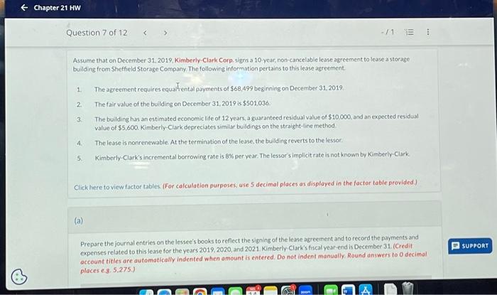 Solved Assume that on December 31.2019, Kimberly-Clark Corp. | Chegg.com