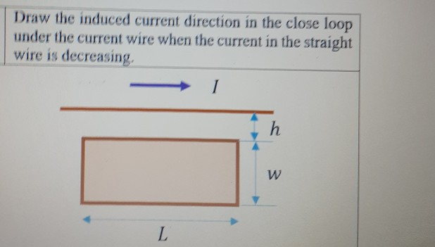 Solved Draw the induced current direction in the close loop | Chegg.com