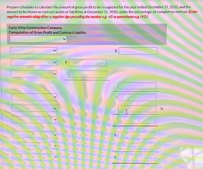 Solved Carla Vista Construction Company began operations on | Chegg.com