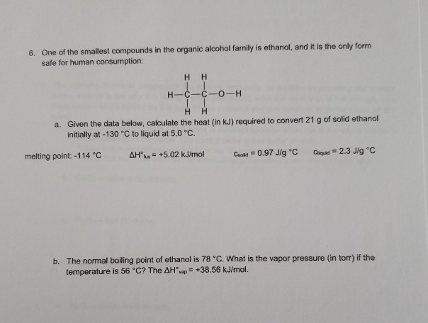 Solved 6. One of the smallest compounds in the organic | Chegg.com