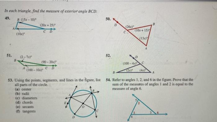 Solved Find the measure of each angle in triangle ABC.In | Chegg.com