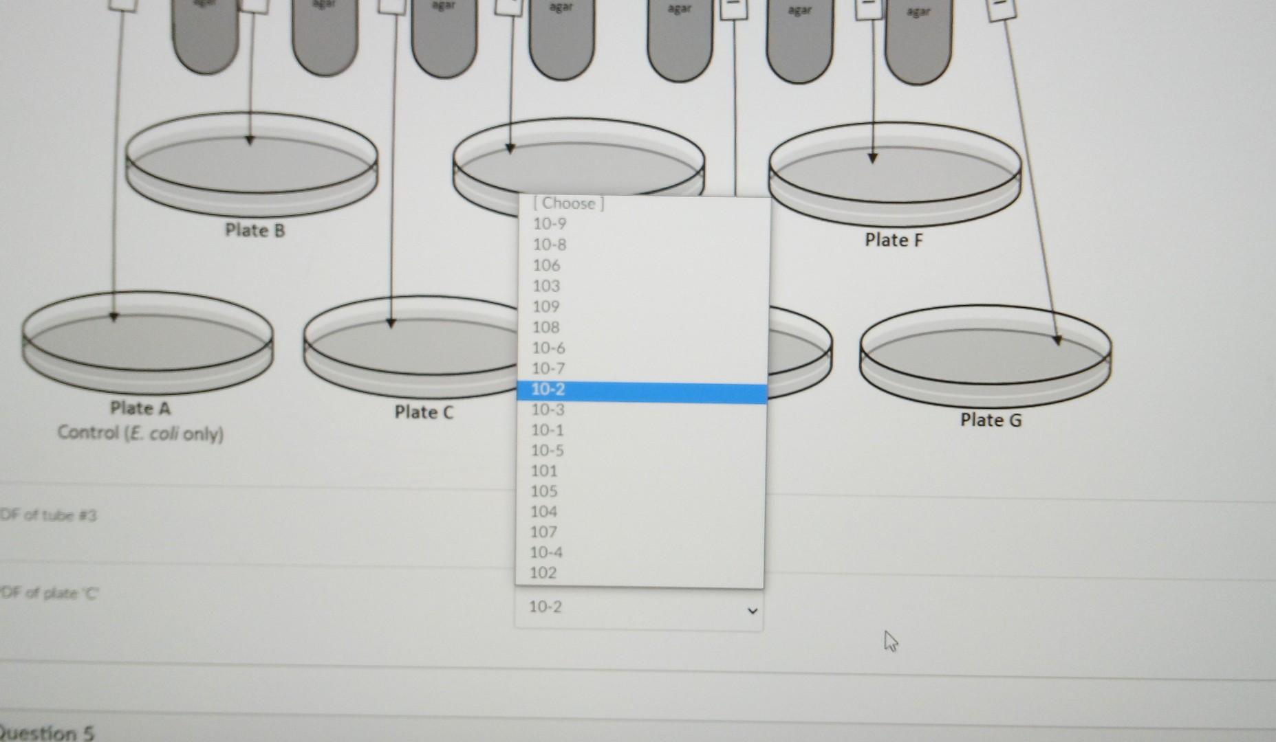 What is the total dilution factor (TDF) of tube #3 | Chegg.com