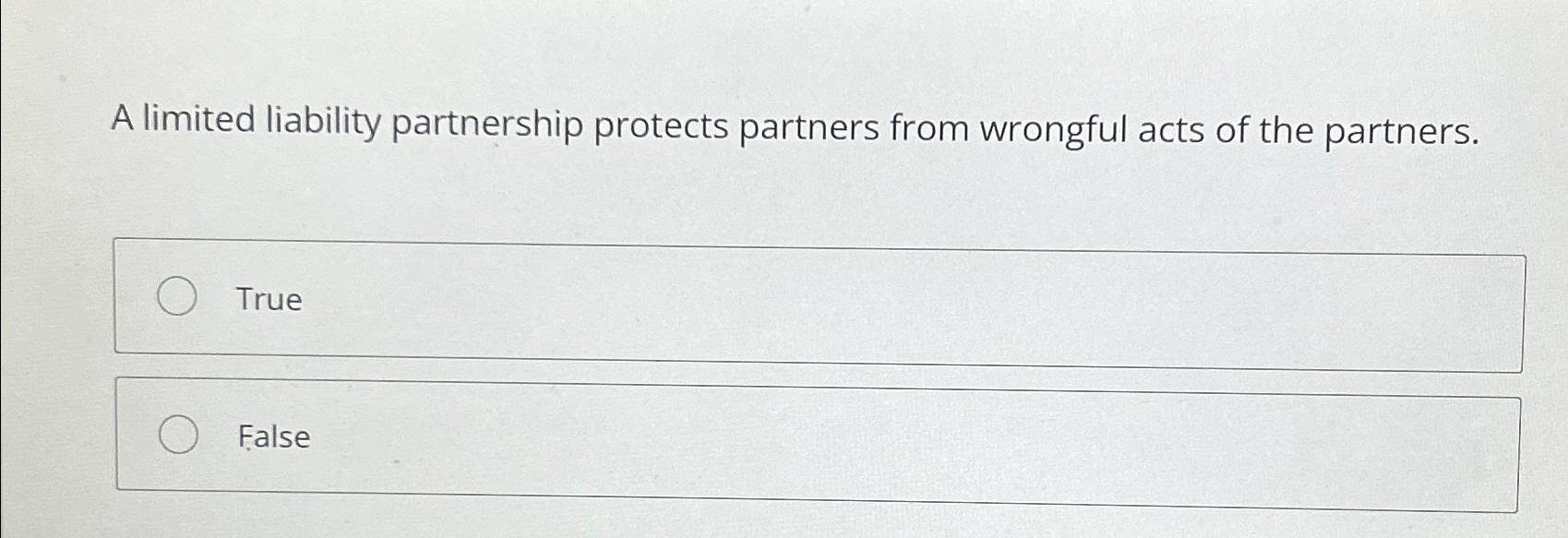 Solved A limited liability partnership protects partners | Chegg.com