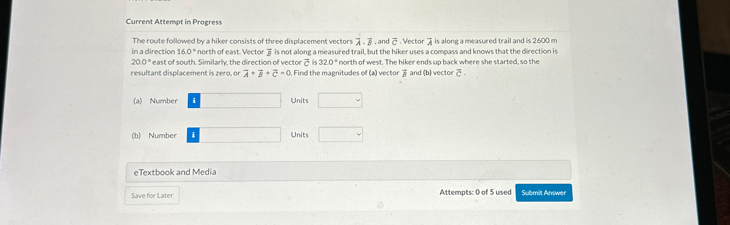 Solved Current Attempt in ProgressThe route followed by a | Chegg.com