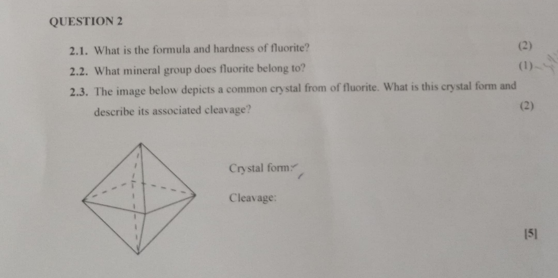 Solved QUESTION 22.1. ﻿What is the formula and hardness of | Chegg.com