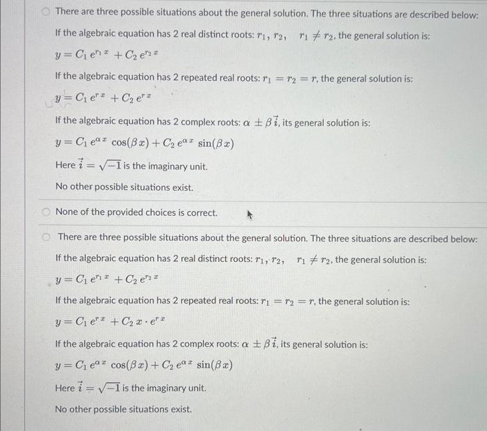Solved Given the following 2nd-order linear homogeneous ODE: | Chegg.com