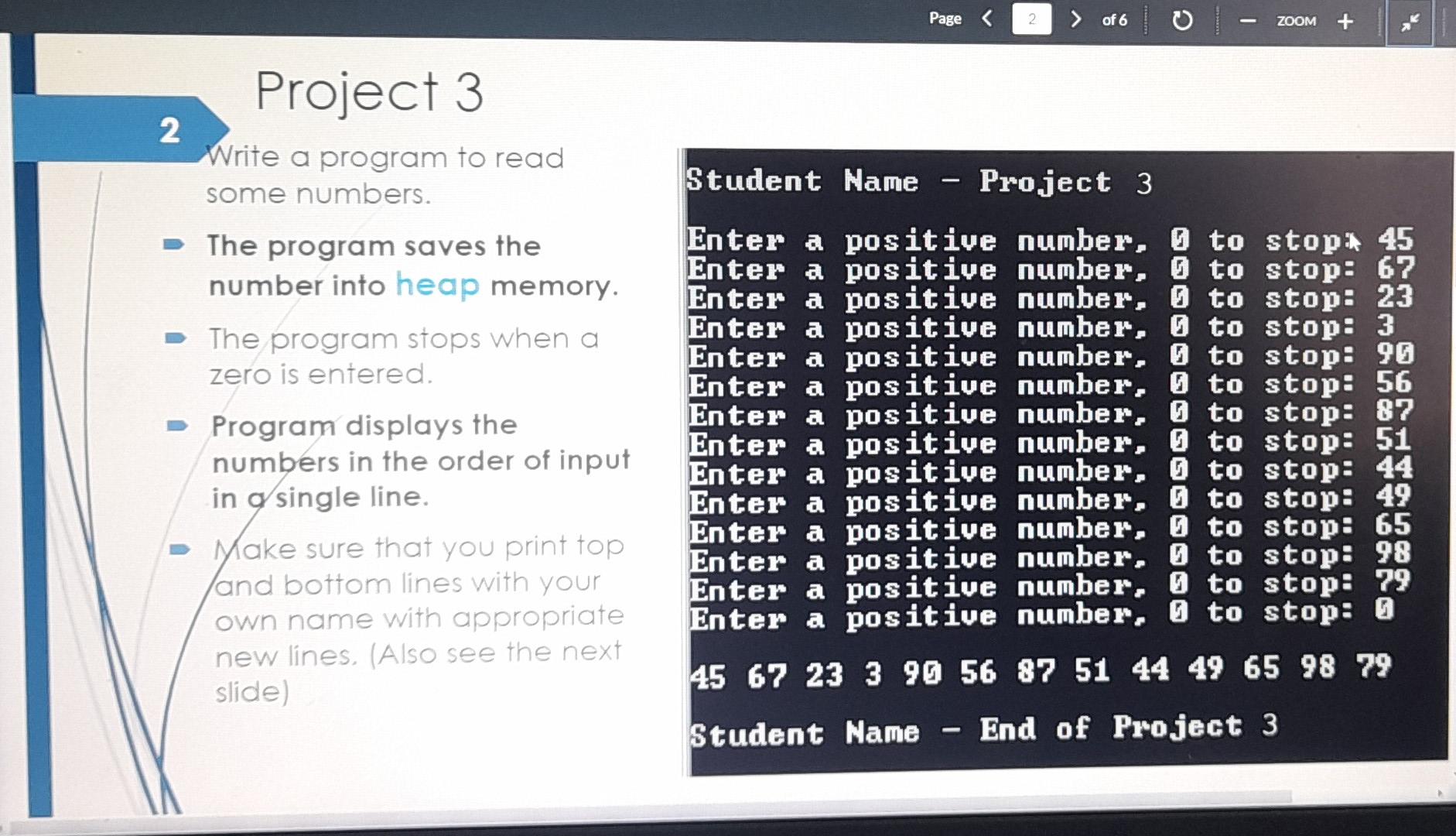 Solved 2 Project 3Project 3 -Details - First print your | Chegg.com