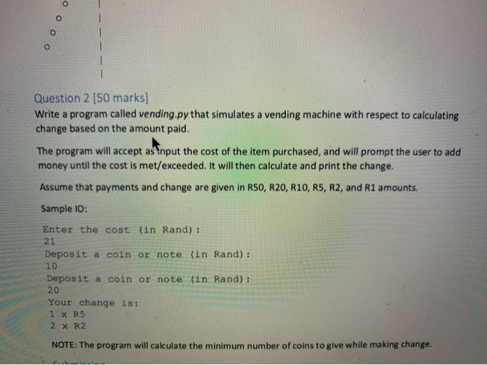 Solved OOOO Question 2 (50 marks] Write a program called | Chegg.com