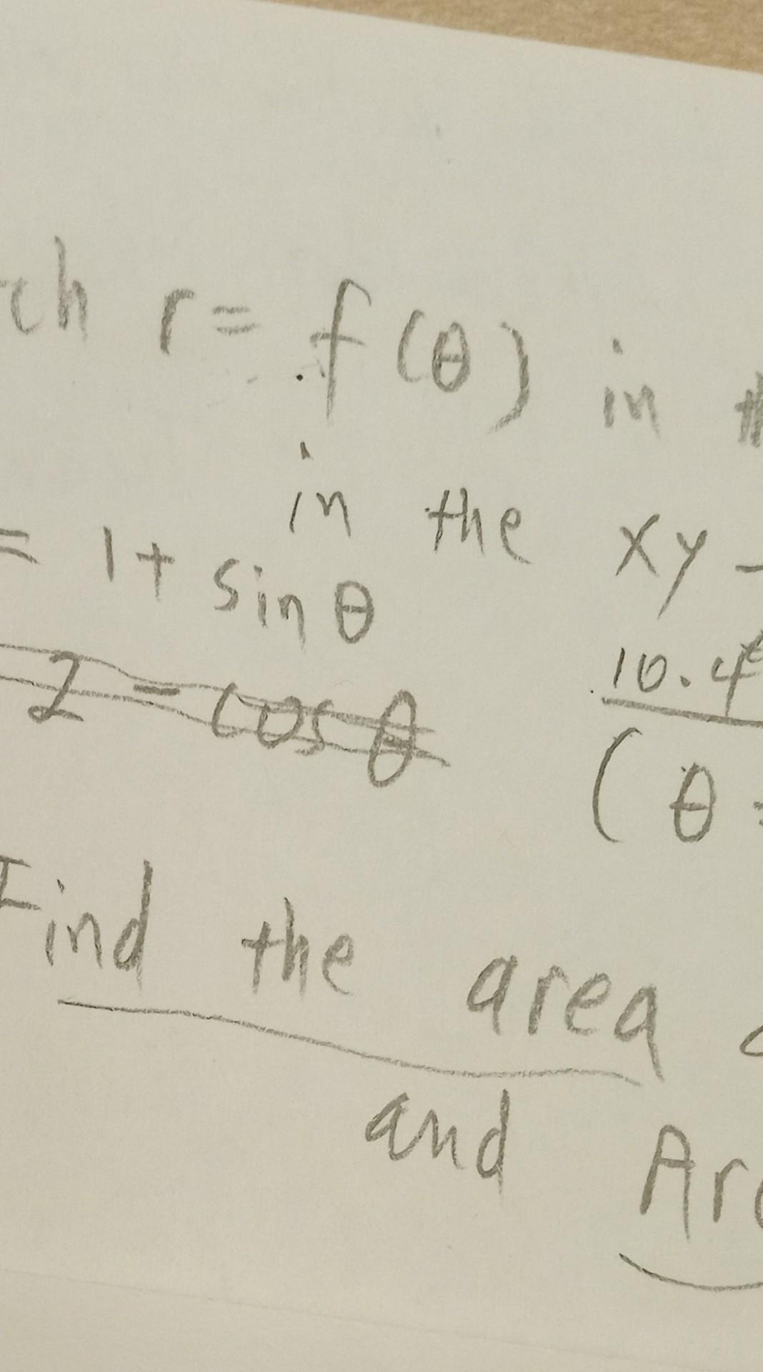 Solved r= f(theta) in the r•theta -plane,then in the | Chegg.com