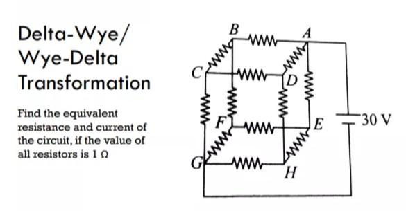 Solved B www www Delta-Wye/ Wye-Delta Transformation Find | Chegg.com