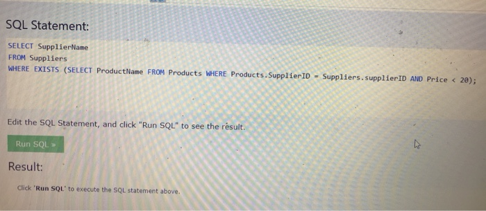 Solved Can you modify the SQL statement so that it lists the | Chegg.com