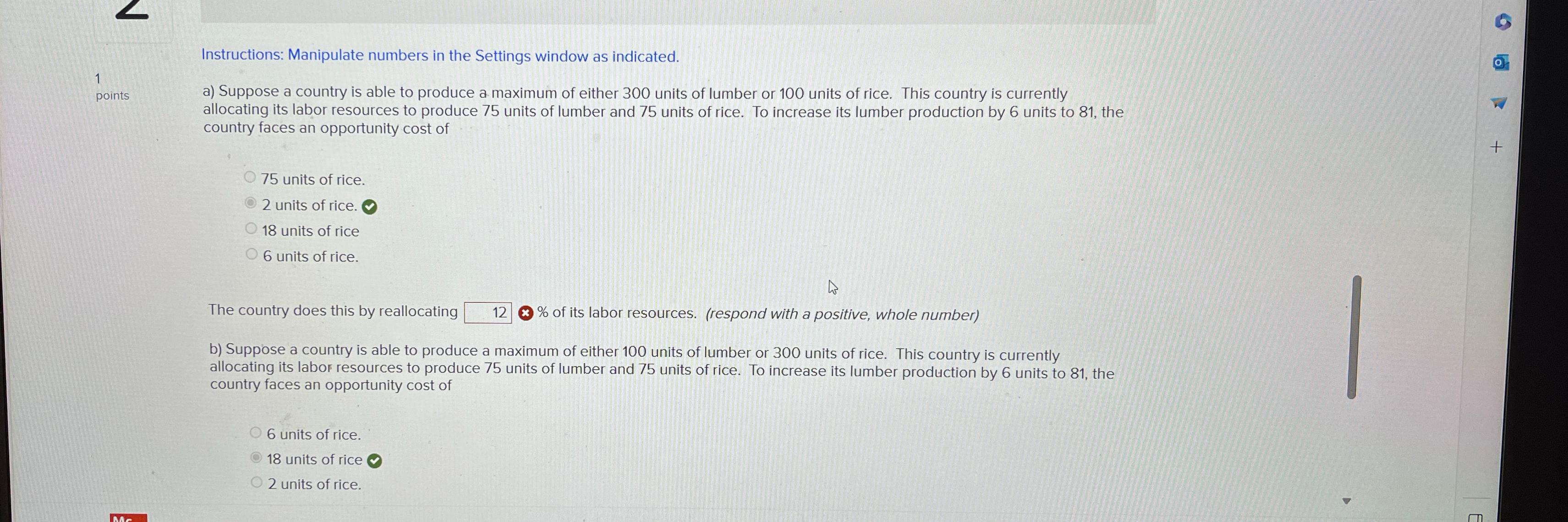 Solved Instructions: Manipulate numbers in the Settings | Chegg.com