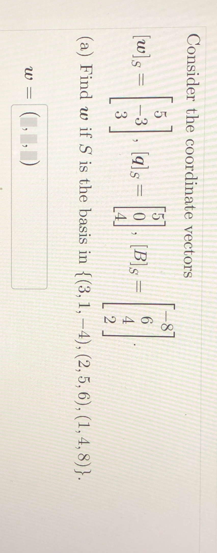 Solved Consider the coordinate | Chegg.com
