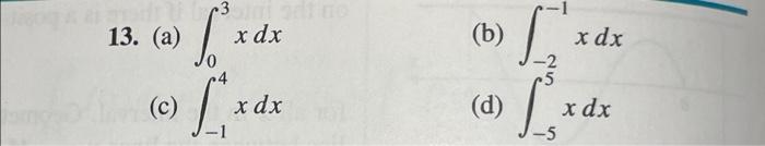 Solved 13-16 Sketch the region whose signed area is | Chegg.com