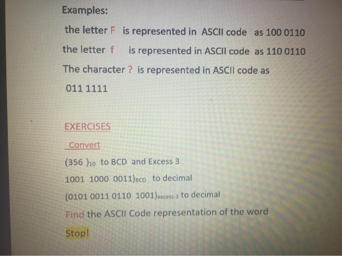 Solved Exercises Represent the number (-37)10 in binary | Chegg.com