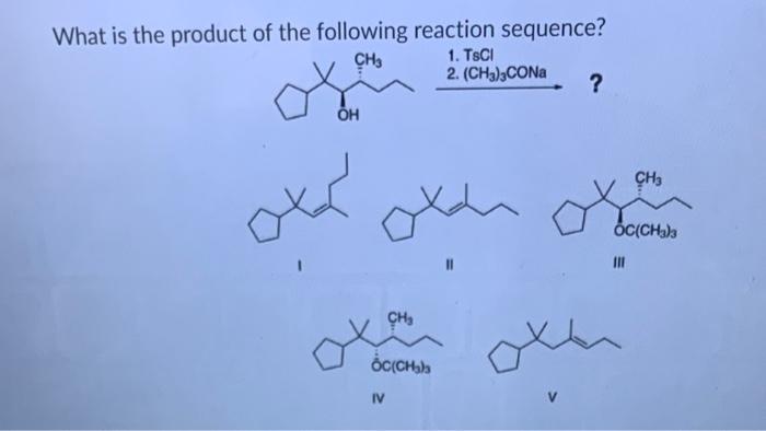 Solved What is the product of the following reaction | Chegg.com