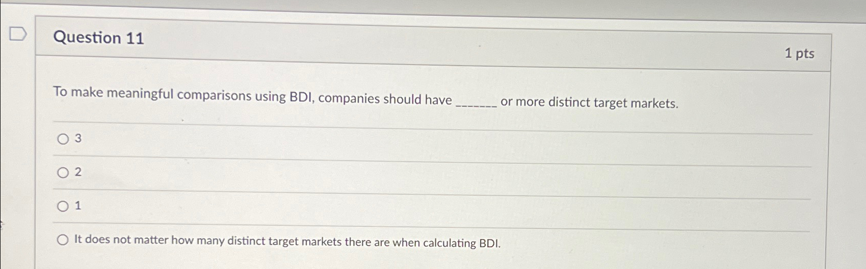 Solved Question 111ptsTo make meaningful comparisons using | Chegg.com