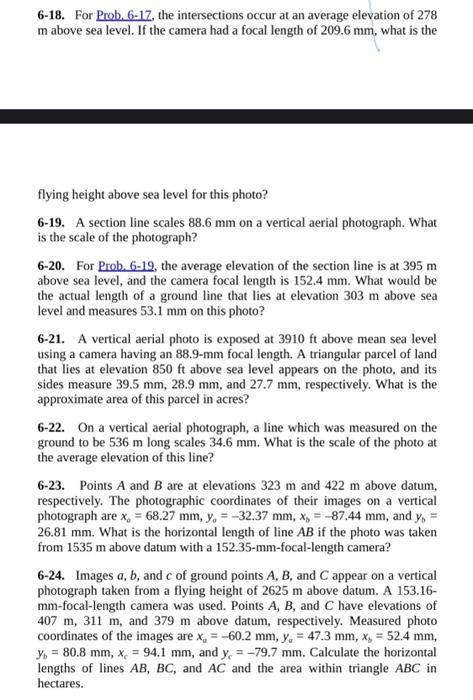 Solved 6-1. The photo distance between two image points a | Chegg.com