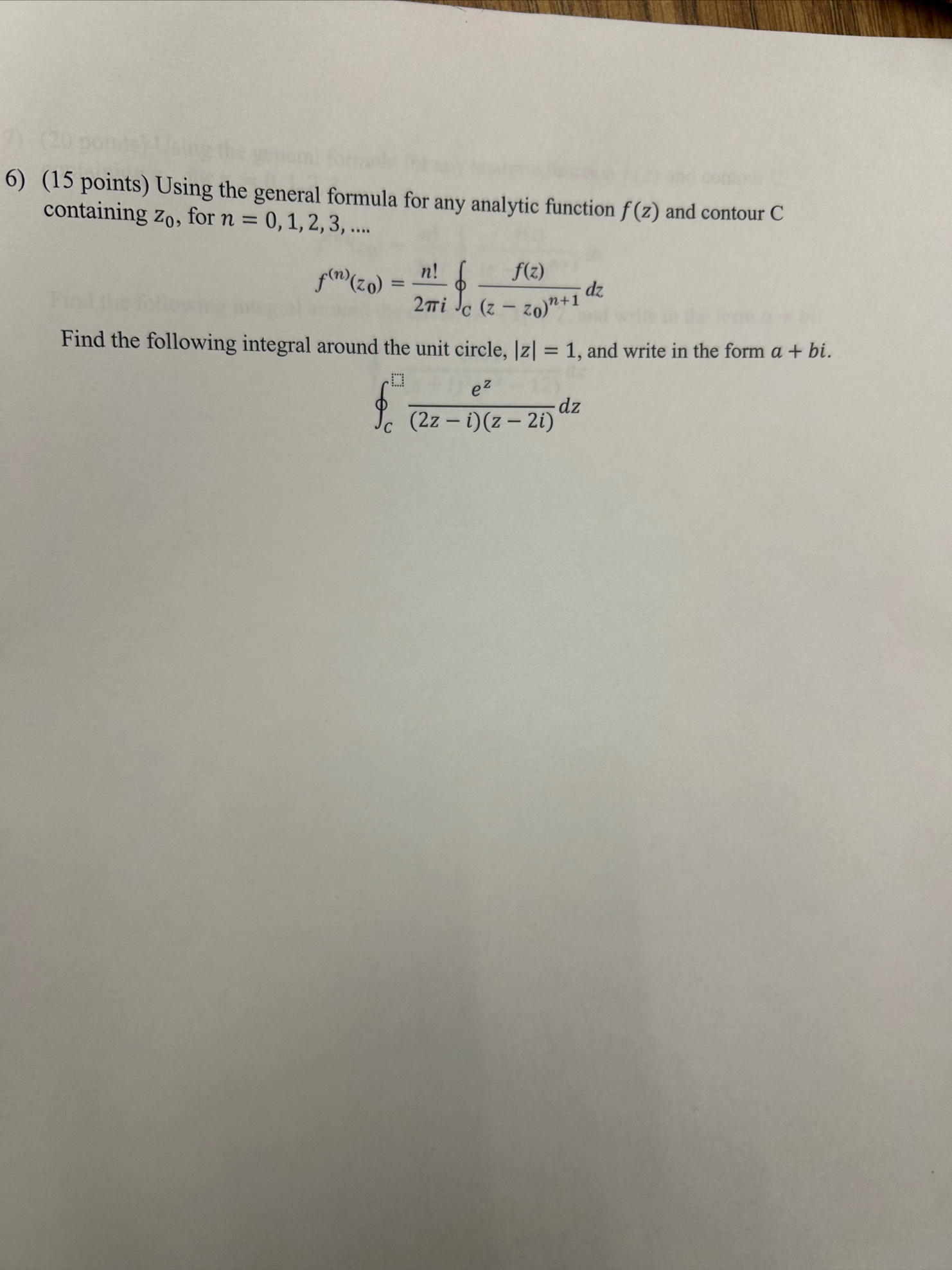 Solved (15 ﻿points) ﻿Using the general formula for any | Chegg.com