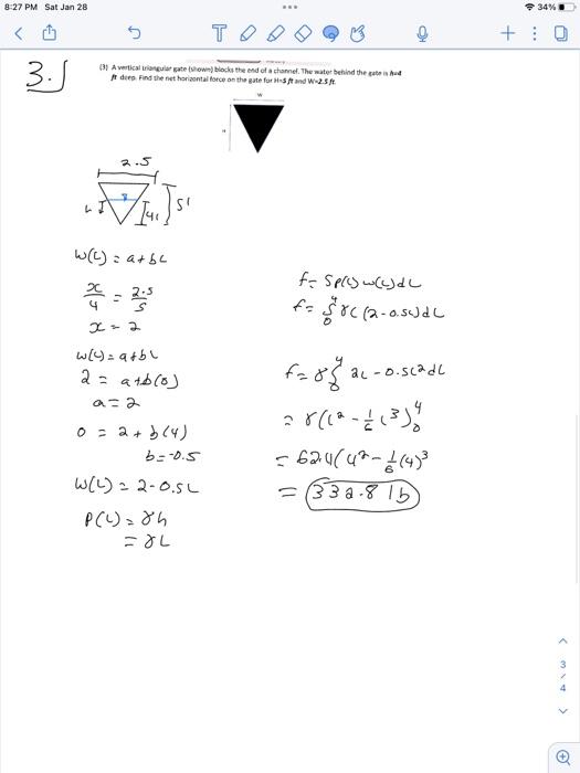 Solved Fluid Mechanics answer this question. Question 3 with | Chegg.com