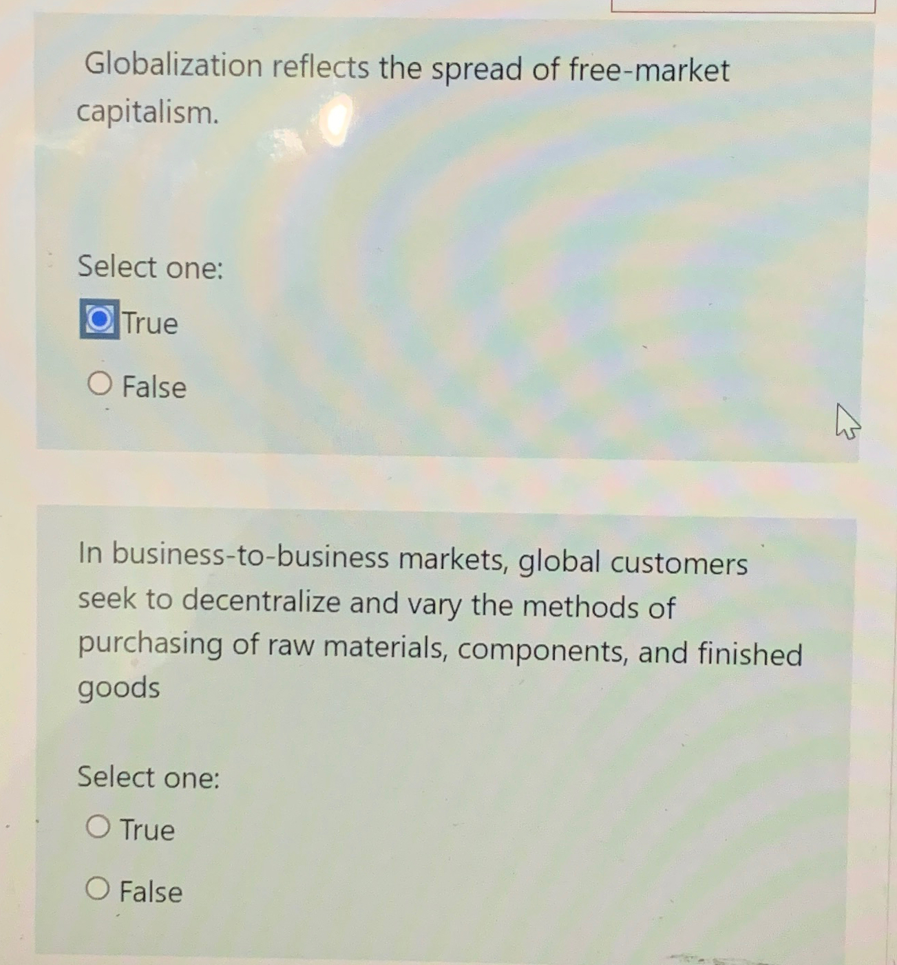 Solved Globalization reflects the spread of free-market | Chegg.com